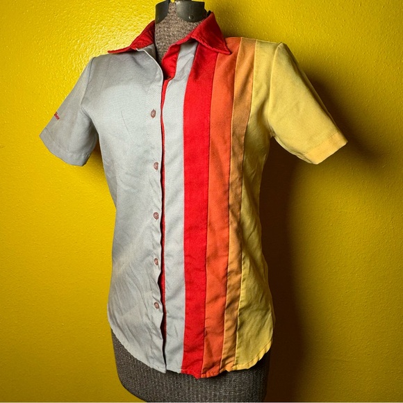 Jollibee | Tops | Vintage Original Jollibee Uniform Shirt | Poshmark